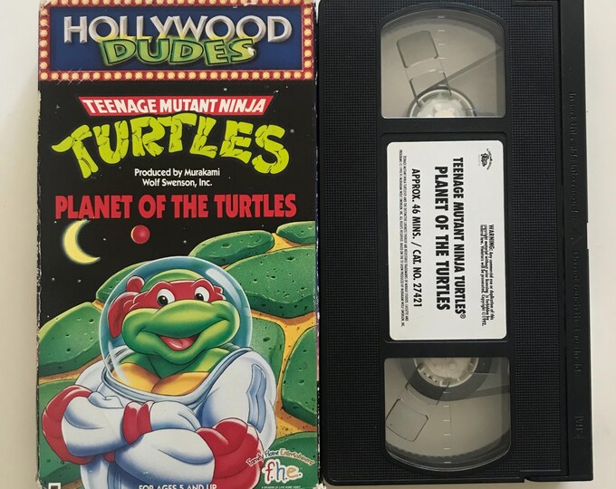 Teenage Mutant Ninja Turtles - Planet of the Turtles VHS Tape Retro 90s ...