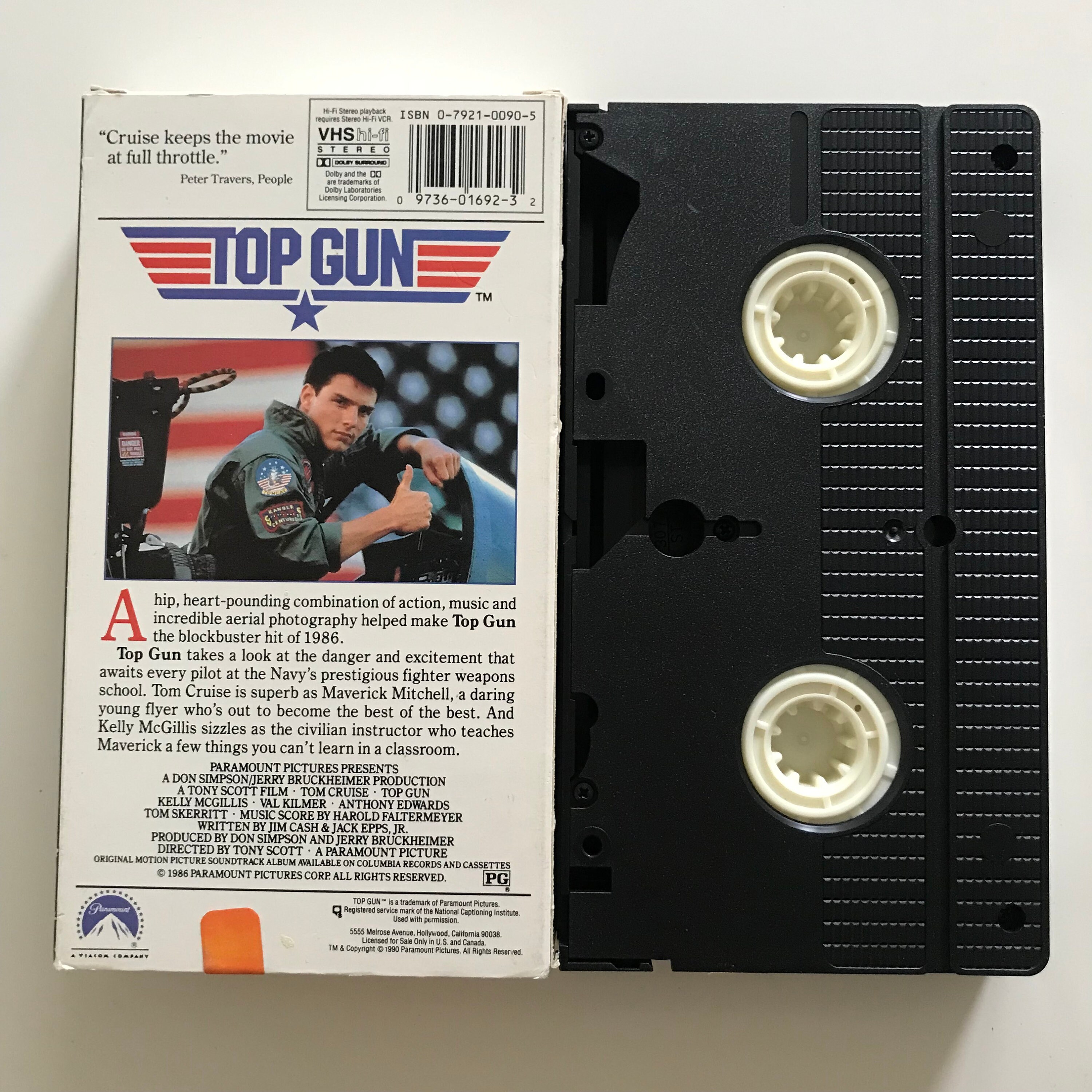 Vintage Top Gun VHS Tape Original 80s Cult Classic Tom Cruise - Etsy