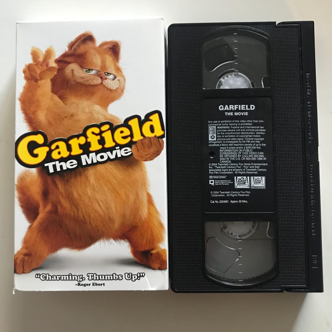 Vintage Garfield the Movie VHS Tape 2004 Live Action Family Comedy - Etsy