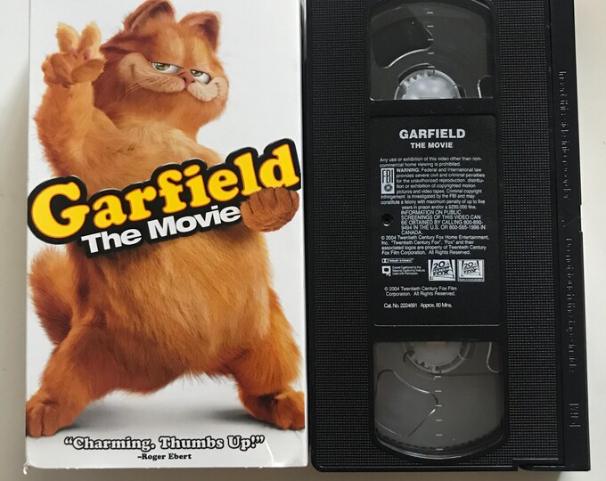 Vintage Garfield the Movie VHS Tape 2004 Live Action Family Comedy - Etsy