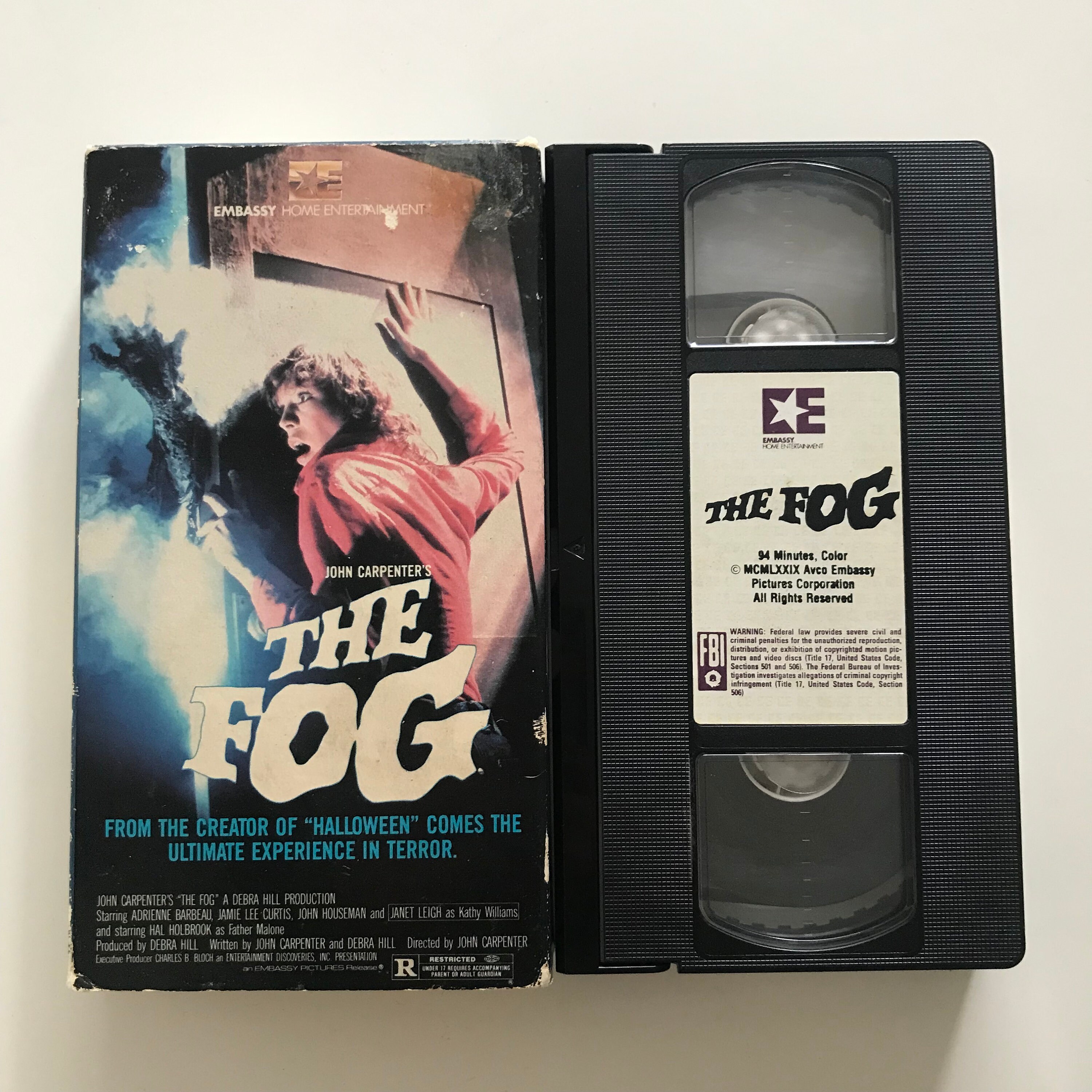 The Fog VHS Tape 80s Horror John Carpenter Embassy Home Entertainment - Etsy