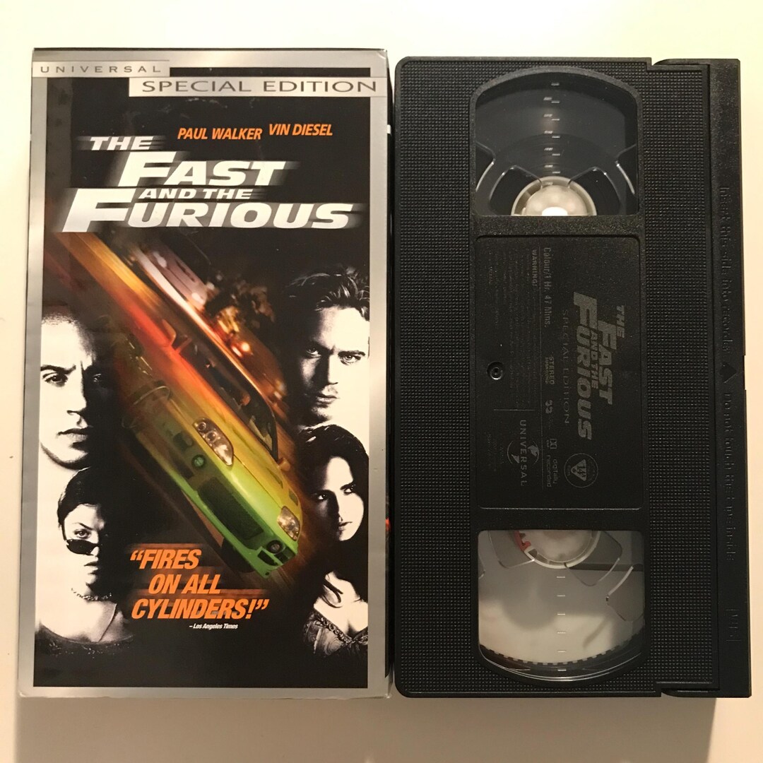The Fast and the Furious VHS Tape 2000s Vin Diesel Paul Walker - Etsy