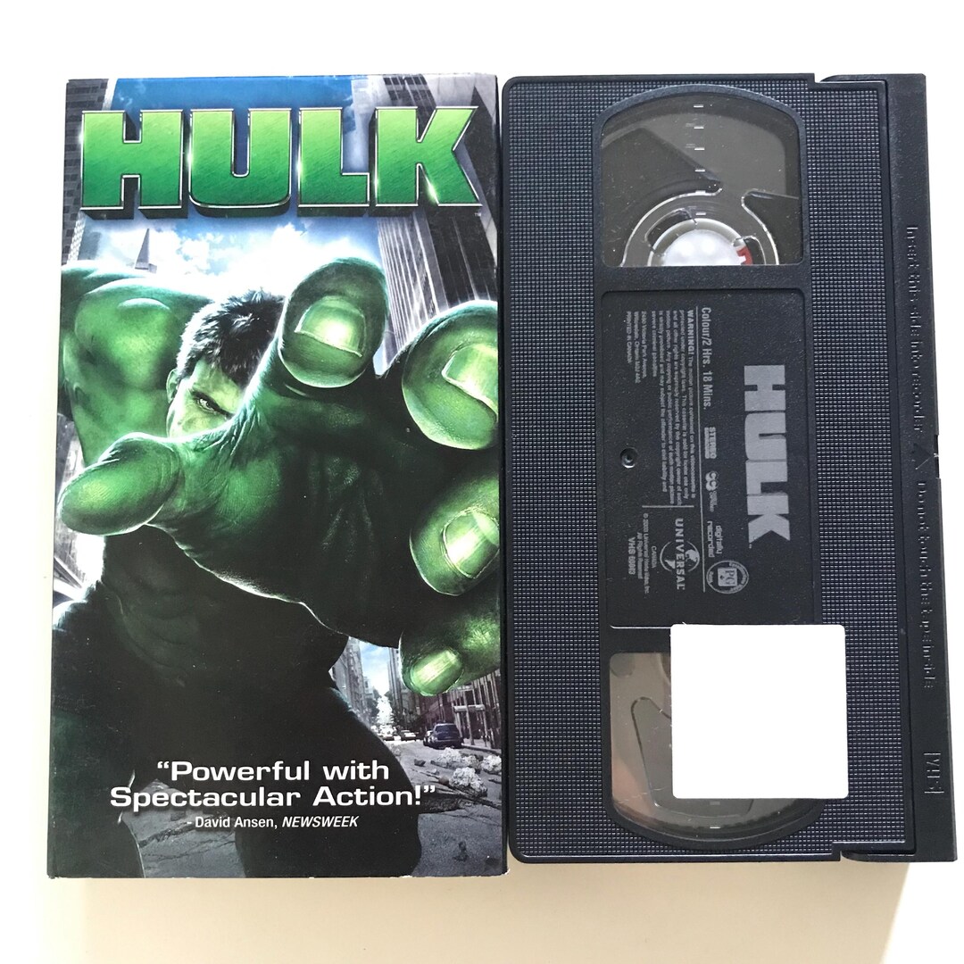 Vintage Hulk VHS Tape 2003 Marvel Comics Action Superhero - Etsy
