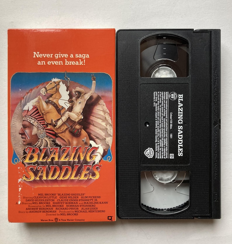 Blazing Saddles VHS Tape Mel Brooks 70s Cult Film Gift - Etsy
