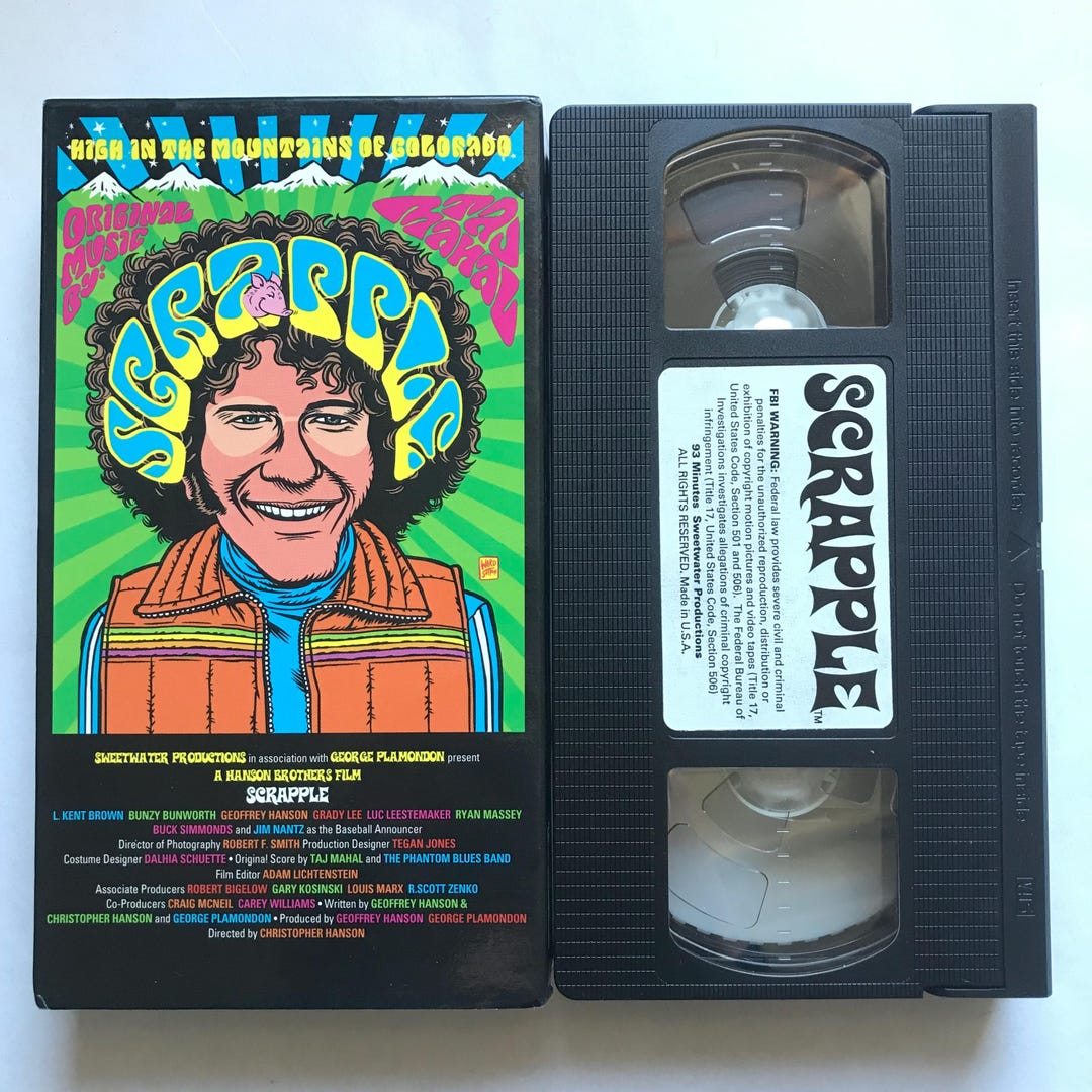 Scrapple VHS Tape Retro 90s Psychedelic Indie Cult Comedy Film - Etsy