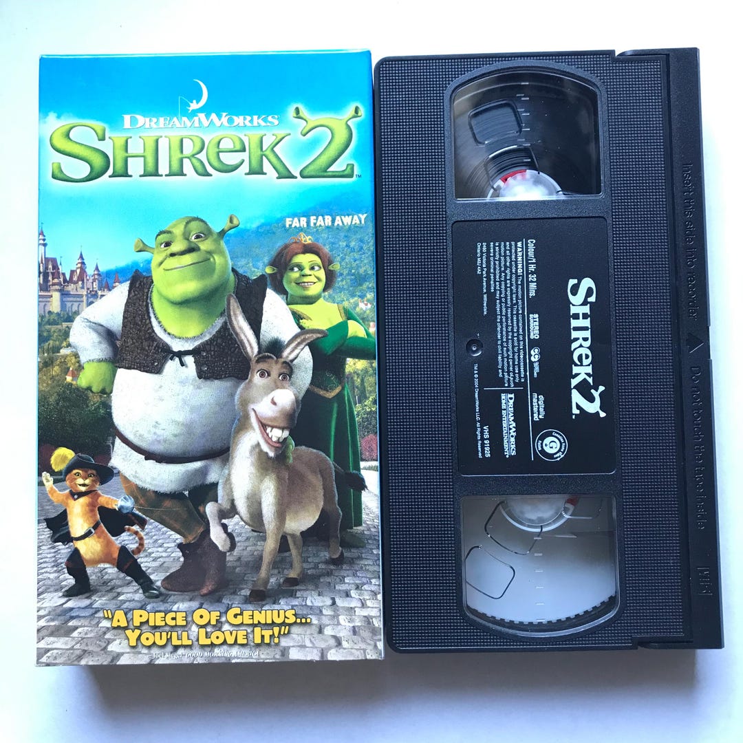 Vintage Shrek 2 VHS Tape Dreamworks Retro Animation 2004 Gift - Etsy
