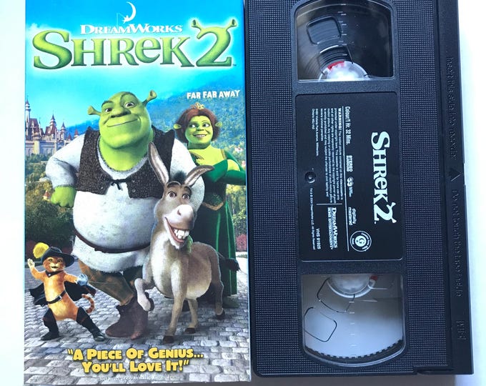 Vintage Shrek 2 VHS Tape Dreamworks Retro Animation 2004 Gift - Etsy