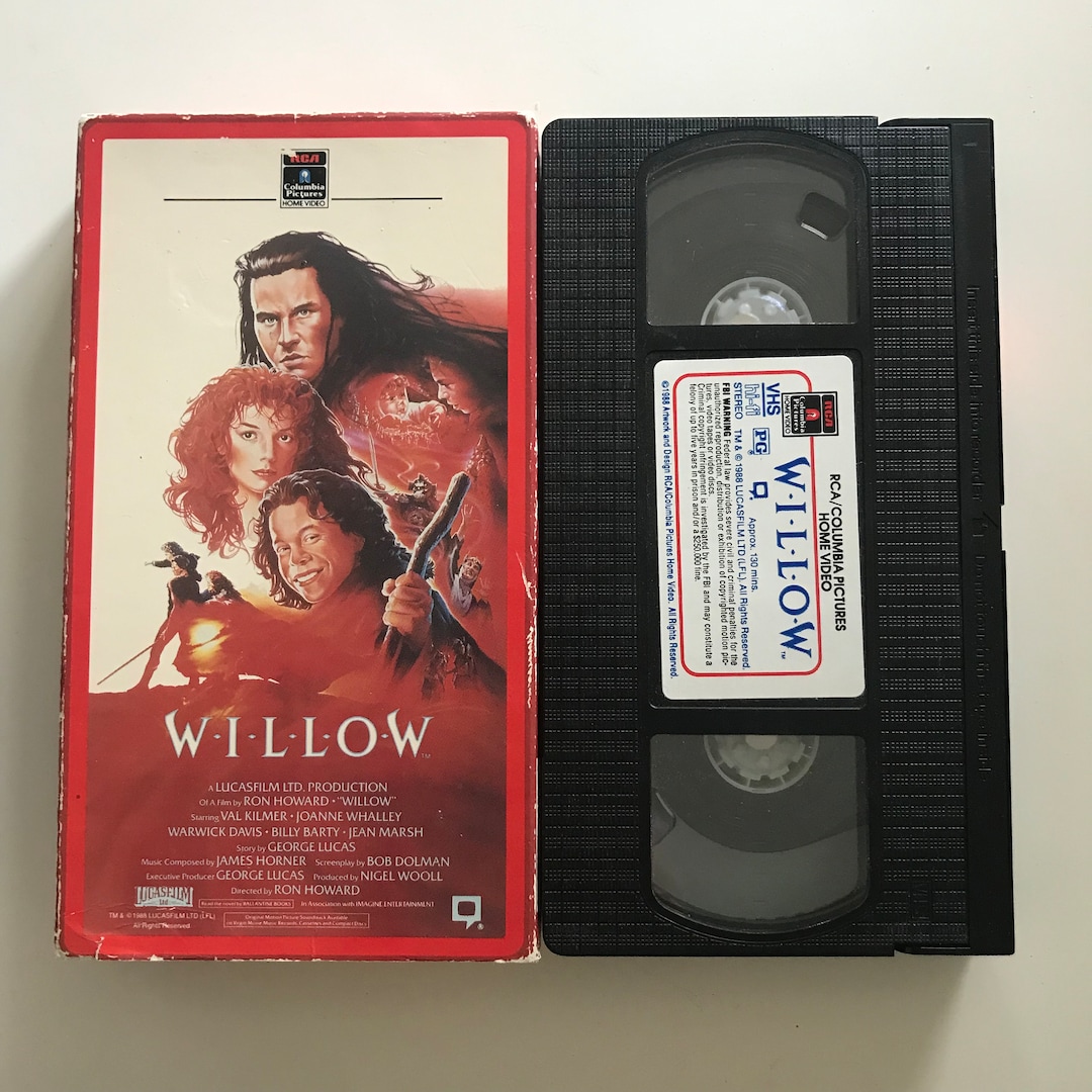 Vintage Willow VHS Tape 80s Cult Film Val Kilmer Lucasfilm - Etsy