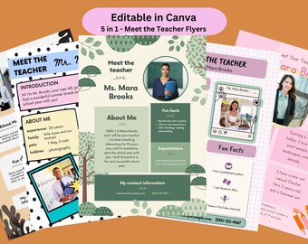Meet the Teacher Flyer Template | Back to School Flyer | Welcome to My ...