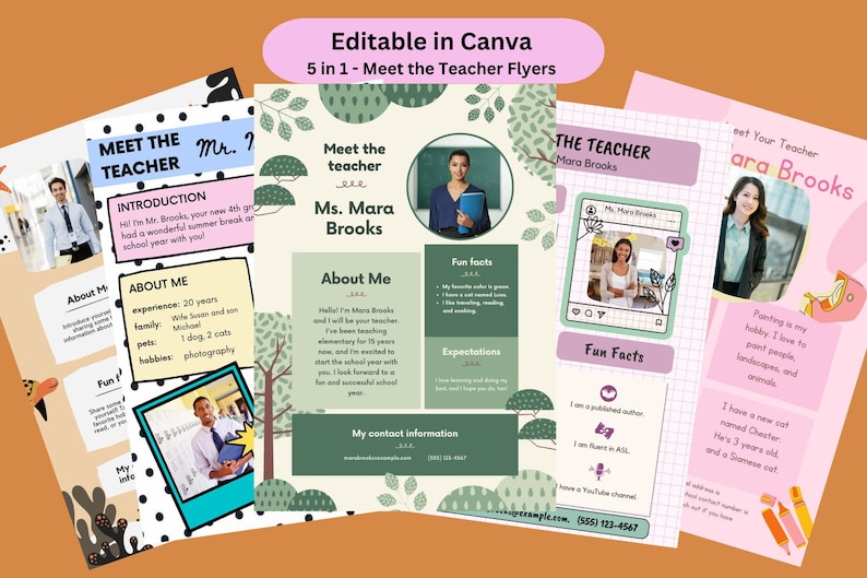 Meet the Teacher Template - Etsy