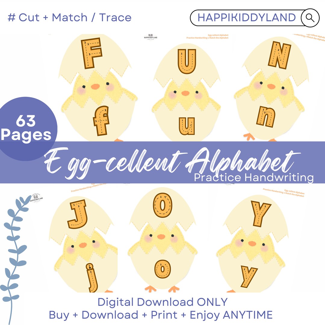 Egg-cellent Alphabet - Etsy
