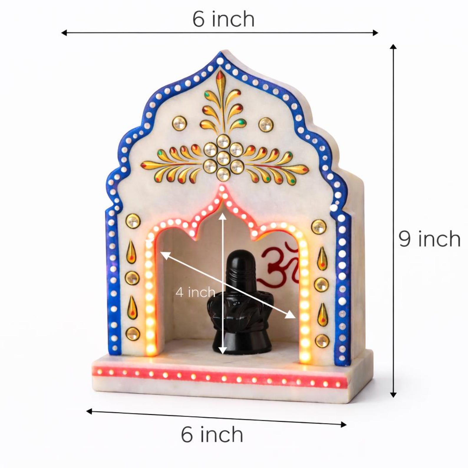 Mini Marble Mandir Small Desk Temple for Home Pooja Decor - Etsy