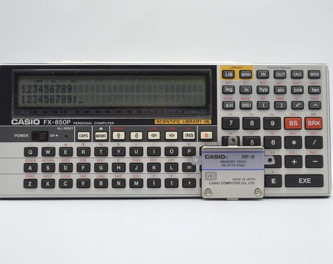 Casio FX-850P - Personal Computer Scientific Library 116 W/32 Kbyte ...