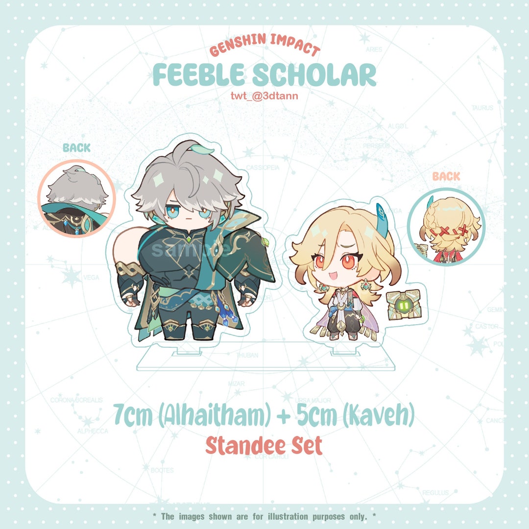 Genshin Haikaveh Feeble Scholar Standee - Etsy