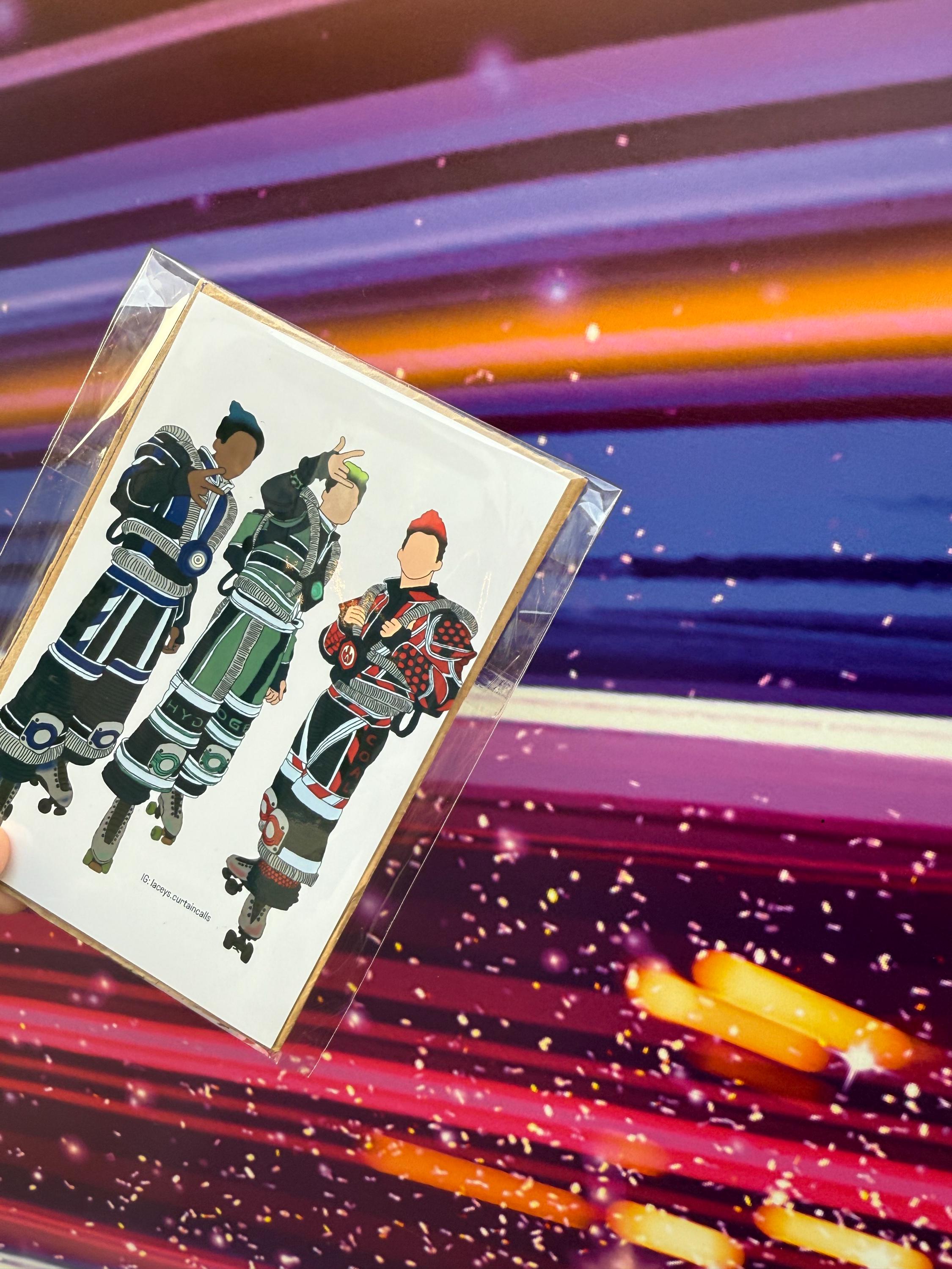 Handmade Drawing of Starlight Express Freight Trains - Etsy UK