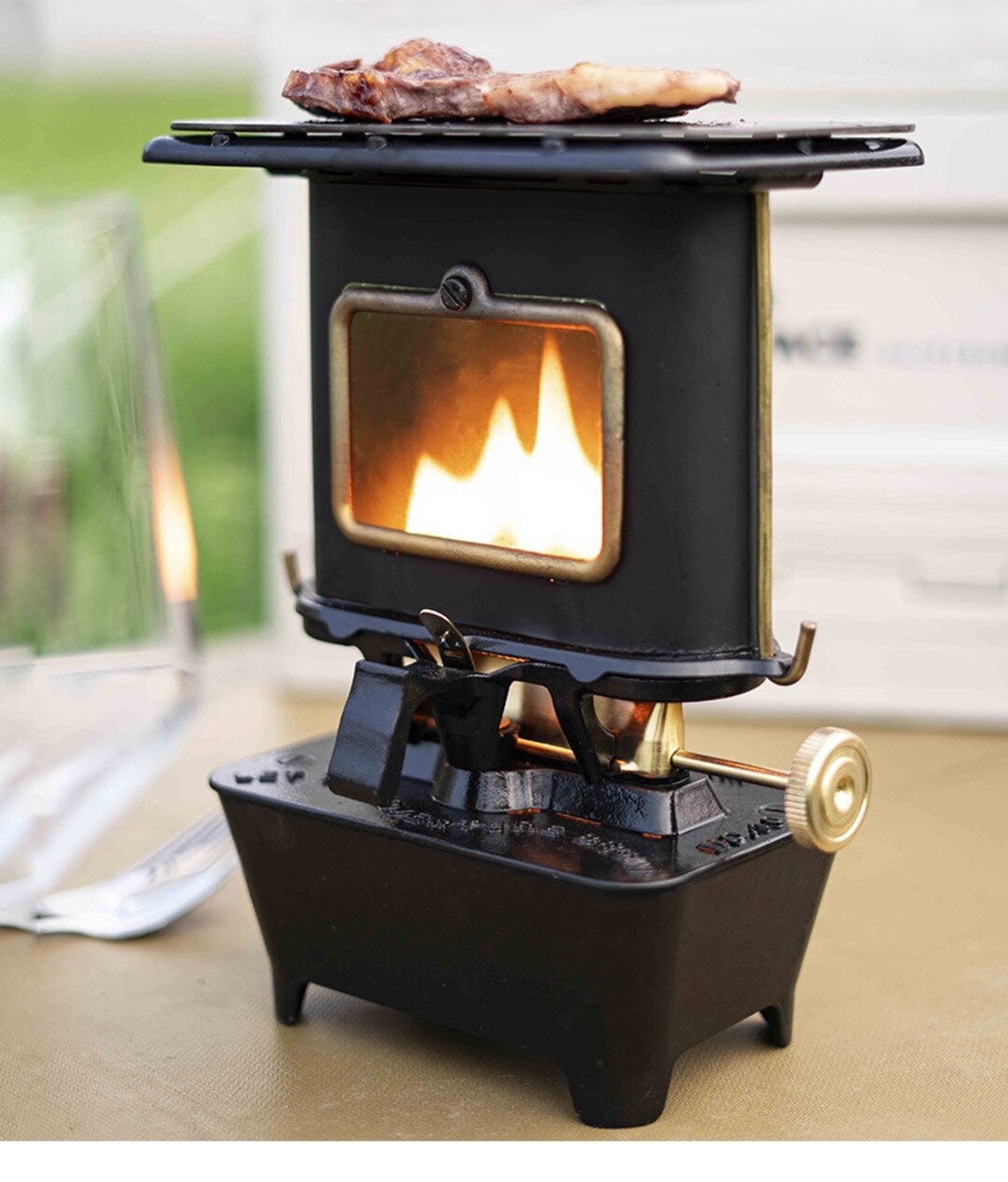 Retro Set of Lamps Soviet Gasoline Oil Stove Cast Iron Stove Outdoor ...