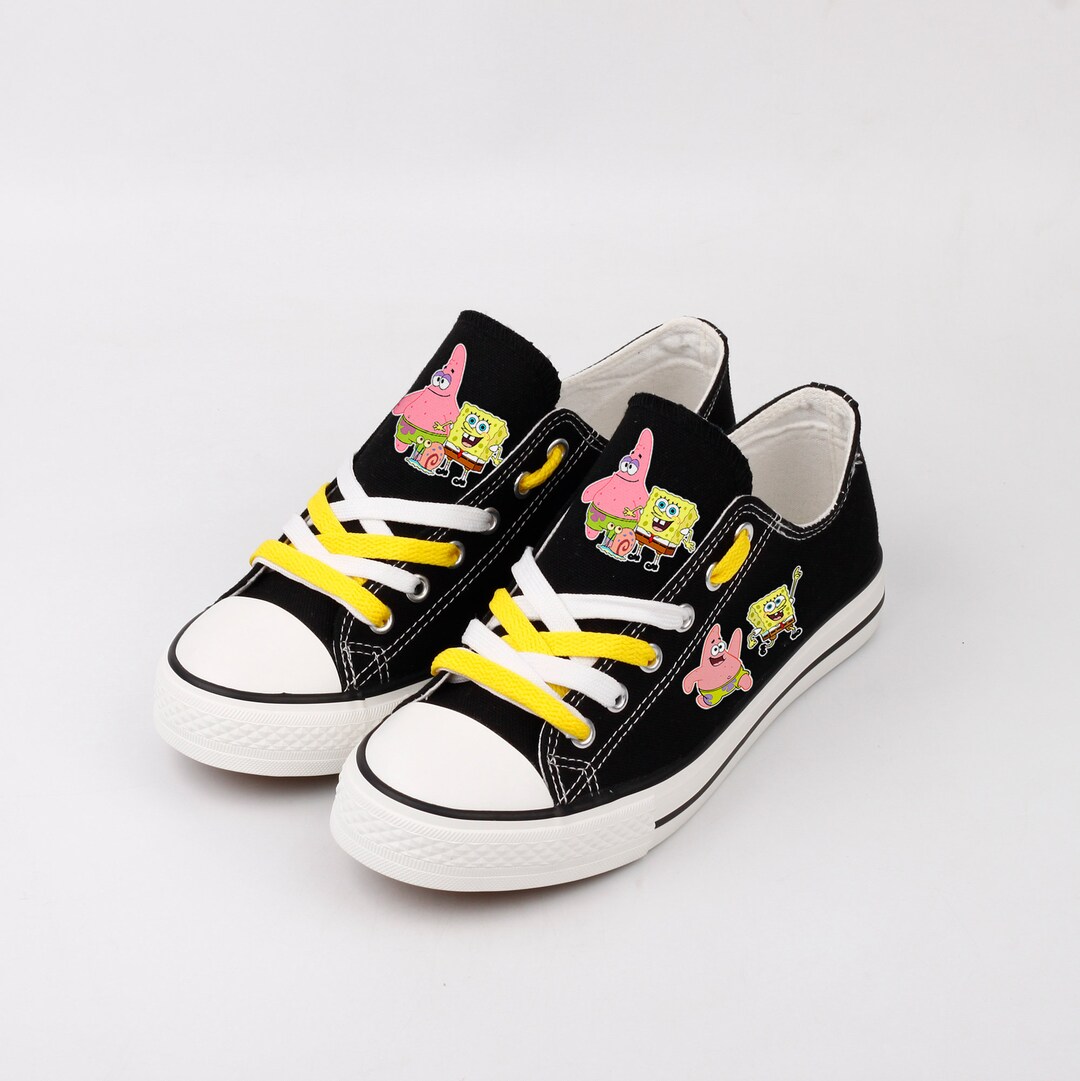 Nickelodeons, Spongebob Squarepants Shoes, Spongebob Sneakers, Cartoon ...