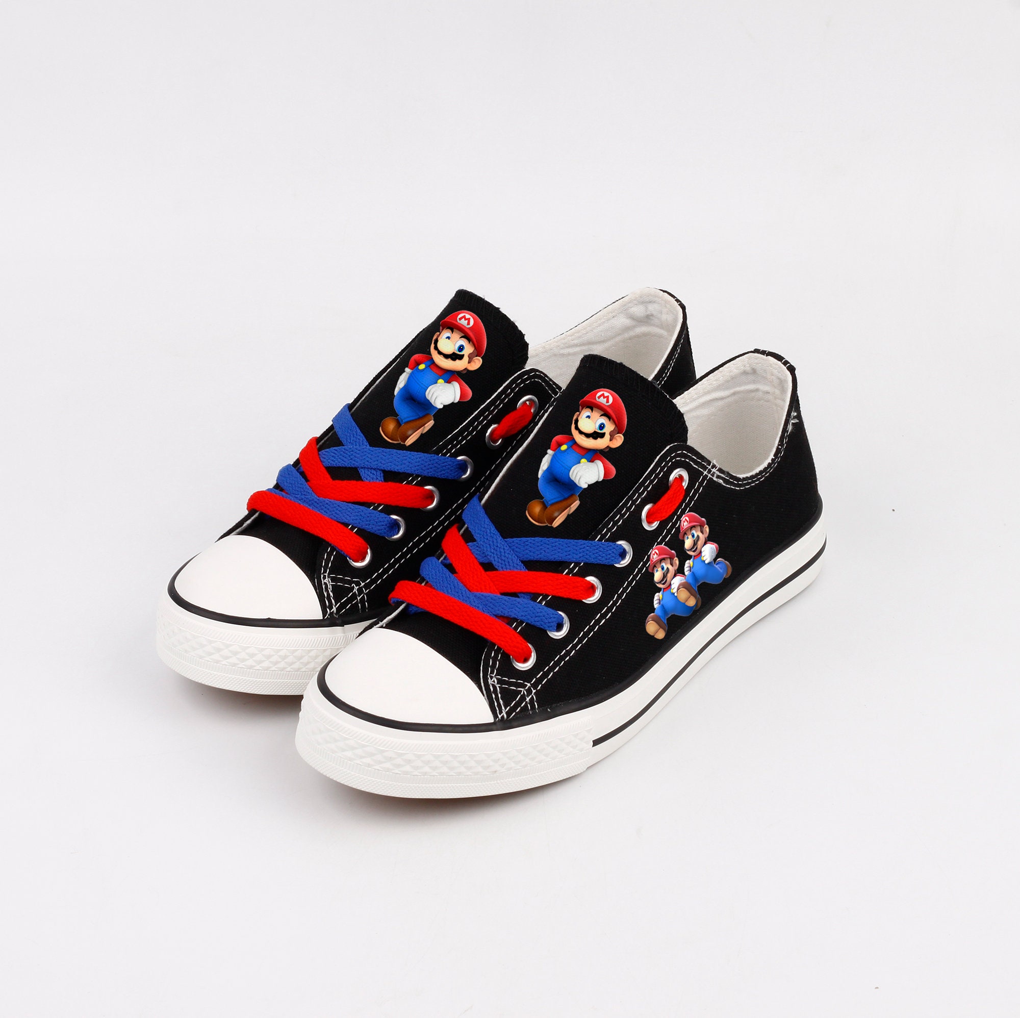 Super Mario Shoes, Mushroom, Super Mario Sneakers, Tennis Shoes, Gift ...