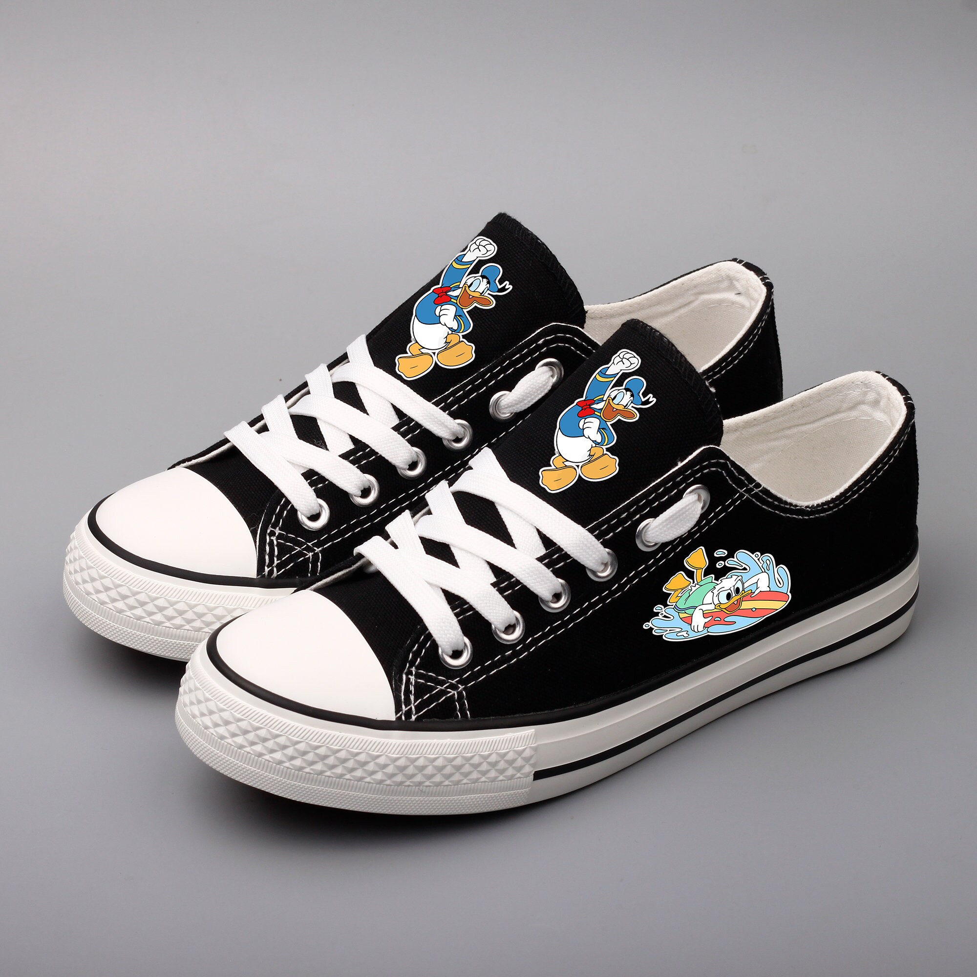 Disney, Donald Duck Shoes, Donald Duck Sneakers, Canvas Shoes, Tennis ...
