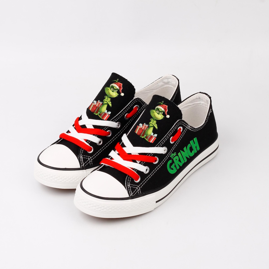 Grinch, the Grinch, Grinch Shoes, Canvas Shoes, Cartoon, Retro ...