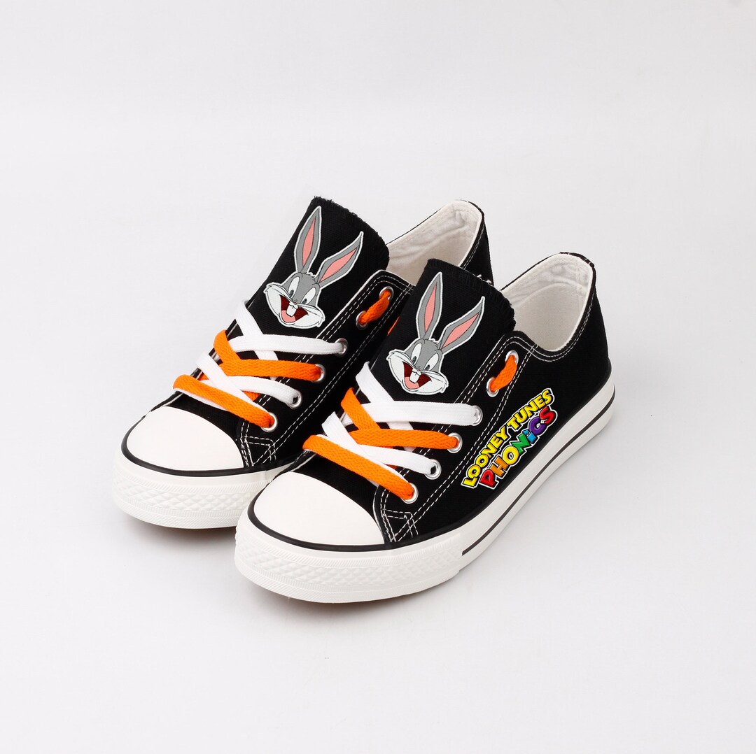 Bugs Bunny Shoes, Bugs Bunny Sneakers, Canvas Shoes, Tennis Shoes ...