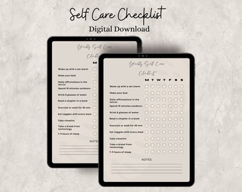 That Girl Self Care Planner, 2024 Digital Planner, 2024 Daily, Weekly ...