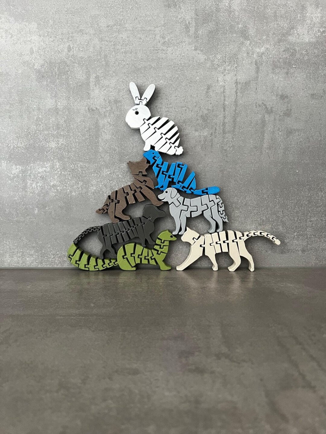 Montessori Pet Toy Set | Stackable Animal Puzzle | Educational Fun for ...
