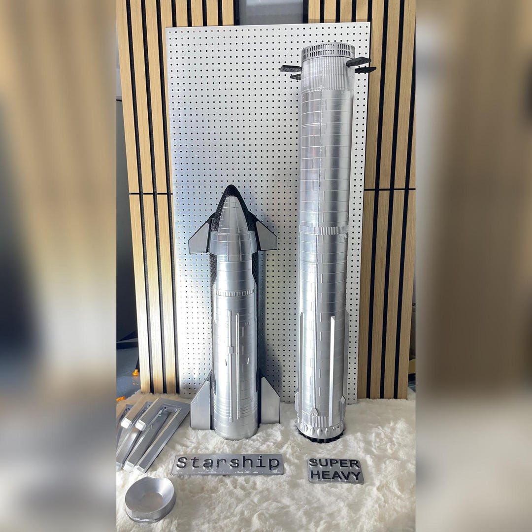 Starship Model Rocket Booster Space Model 150cm | Iconic Spacecraft ...