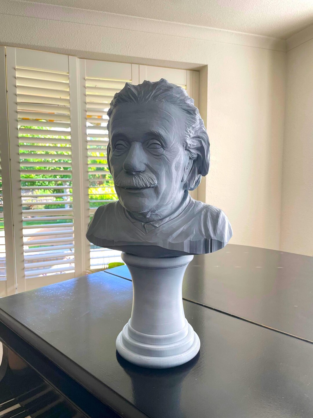 Einstein Bust Secret Compartment 3D Printed Sculpture Hidden Storage ...