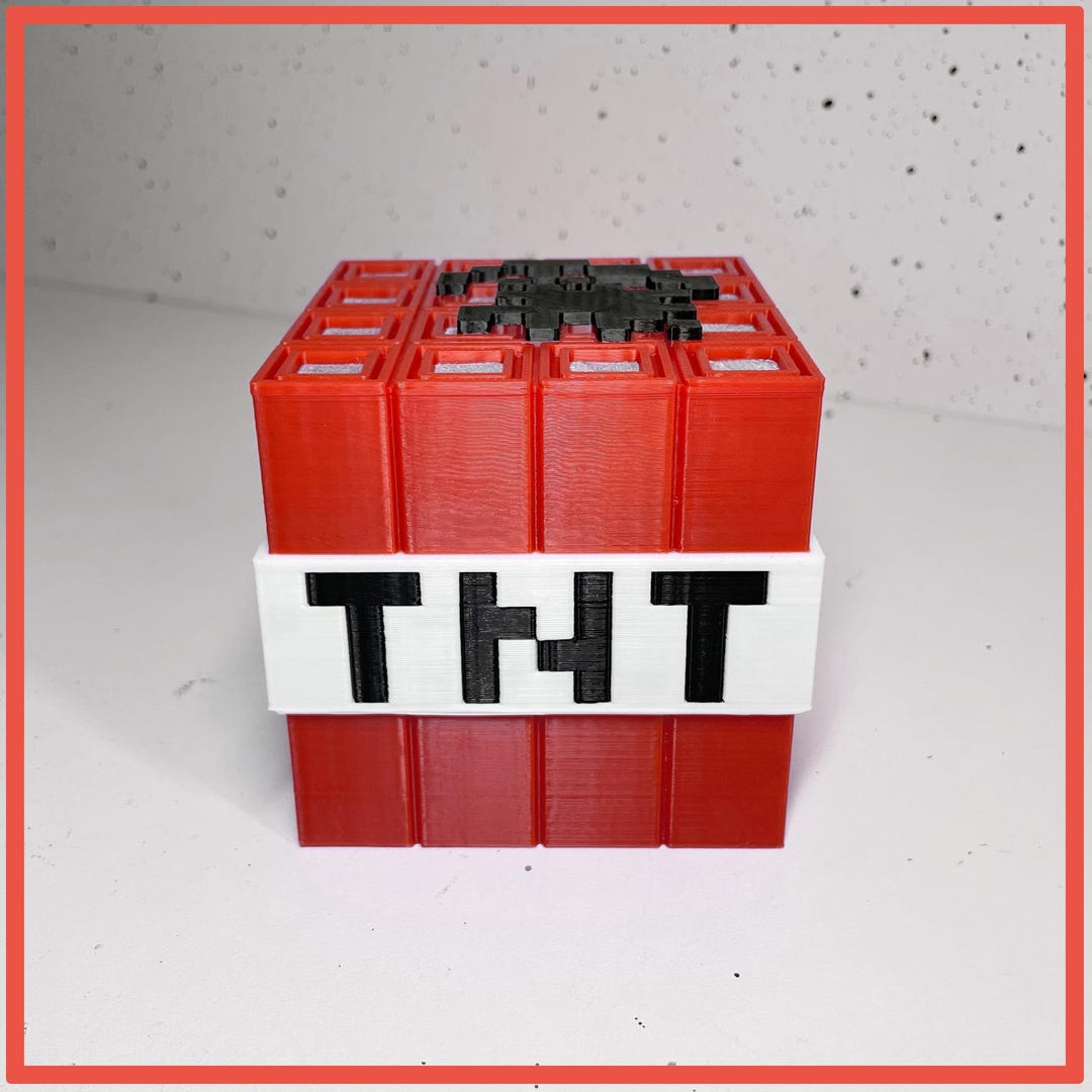 TNT Cube for Gamers and Enthusiasts | Unique Computer Display Piece - Etsy