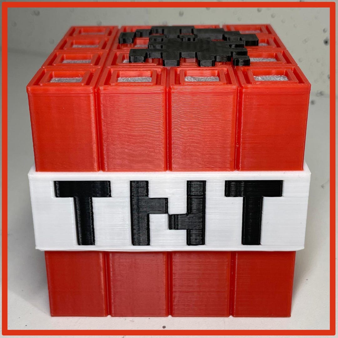 TNT Cube for Gamers and Enthusiasts Unique Computer Display Piece - Etsy