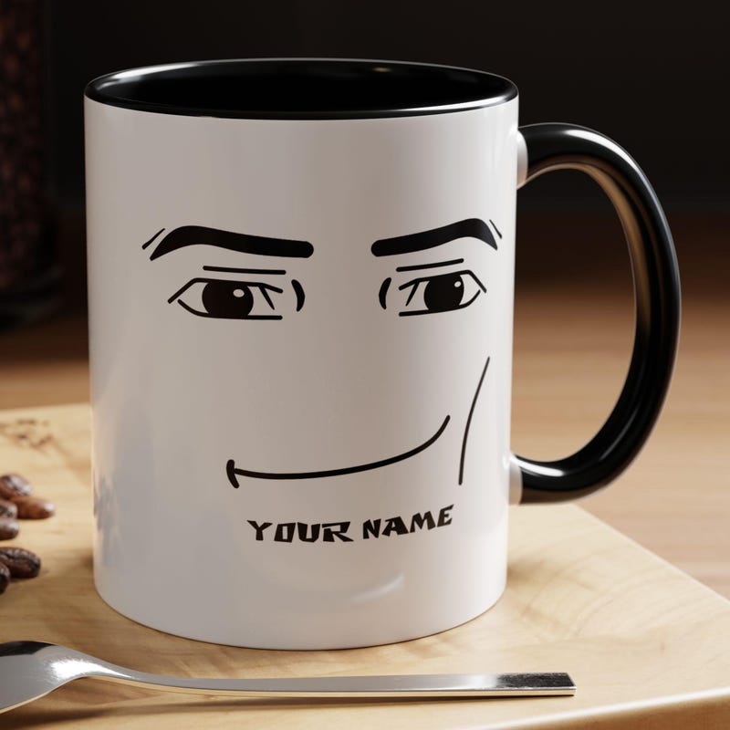 Roblox Man Face Mug - Etsy