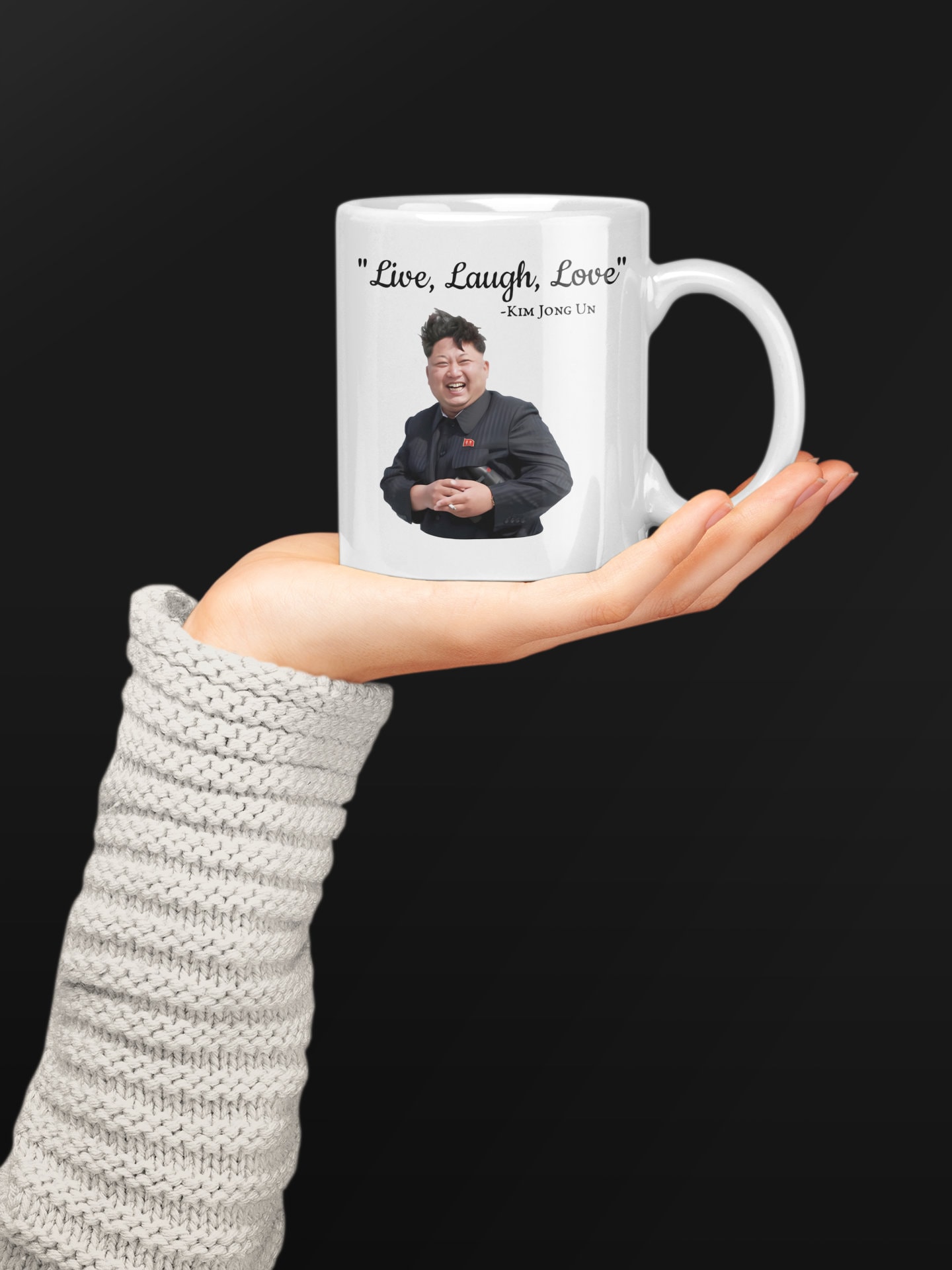 Kim Jong Un, Live, Laugh, Love Mug Ceramic Mug 11 Oz Sustainable Mug ...