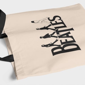 The Beatles Tote Bag, Reusable Bag, Cotton Canvas Tote Bag, Perfect ...