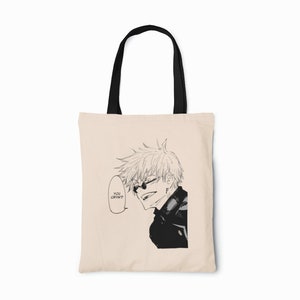 Jujutsu Kaisen - Gojo Satoru, JJK Tote Bag, Cotton Canvas Tote Bag ...