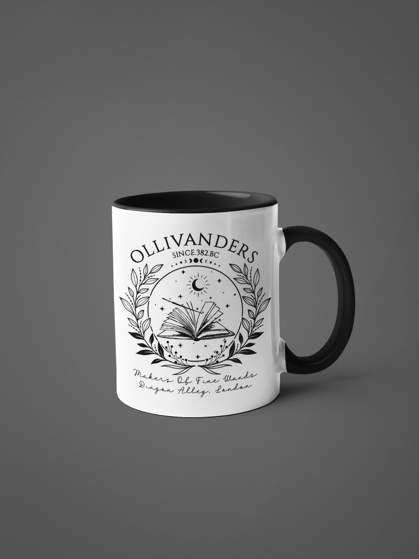 Ollivanders Wand Shop, Wizard Mug, Ceramic Mug, 11 Oz, Sustainable Mug ...