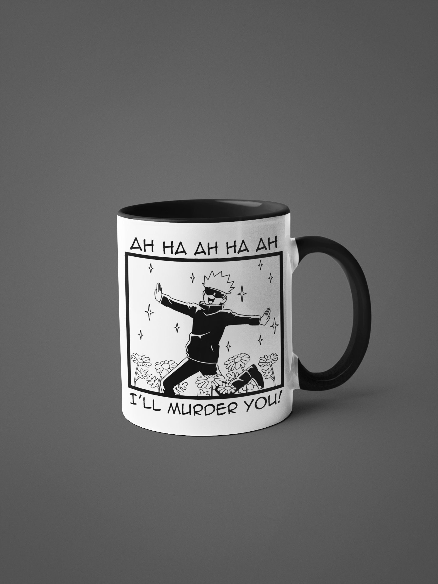 Satoru Gojo Mug Coffee, I'll Murder You, Ceramic Mug, 11 Oz ...