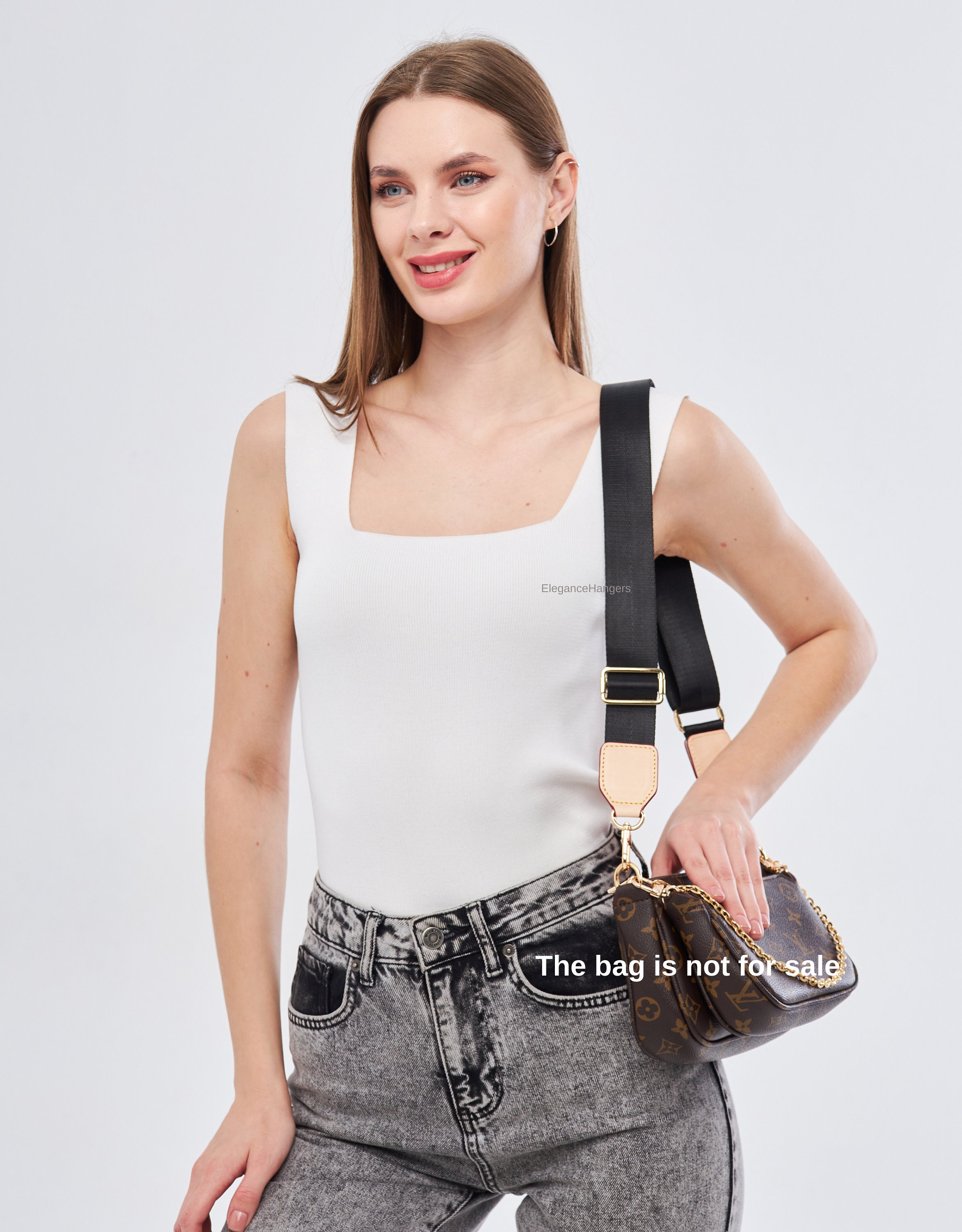 Multi Pochette Accessoires, Black Multi Pochette Strap, Pochette Metis ...