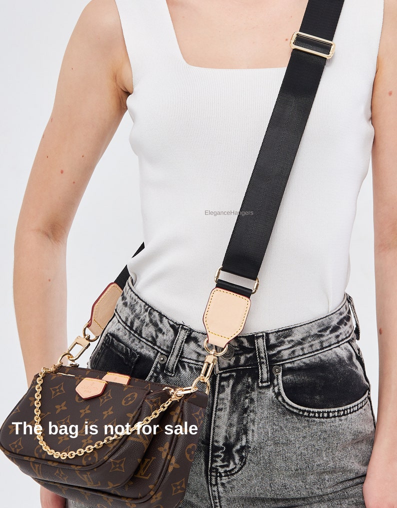 Multi Pochette Accessoires, Black Multi Pochette Strap, Pochette Metis ...