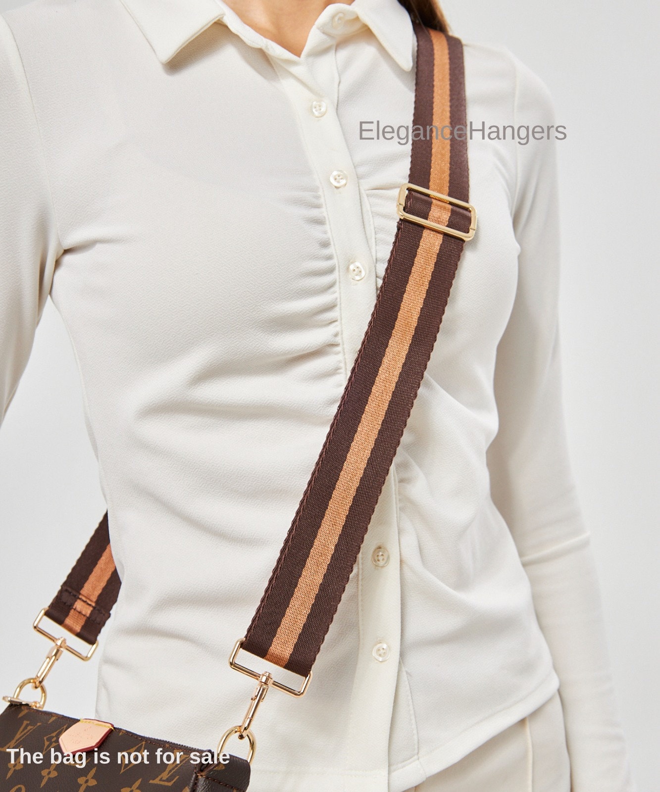 Crossbody Bag Strap, Brown Purse Strap, Handbag Strap, Wide Shoulder ...