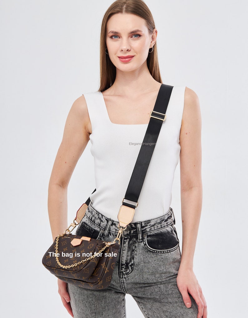 Multi Pochette Accessoires, Black Multi Pochette Strap, Pochette Metis ...