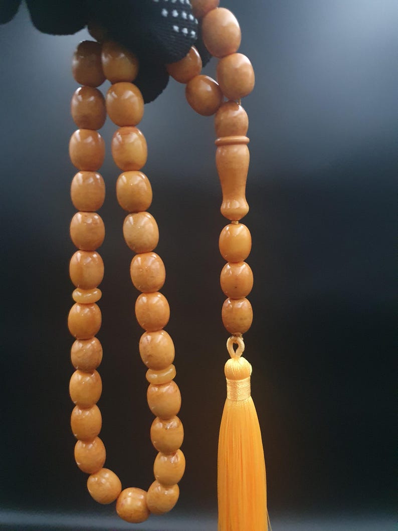 Tasbih Islamic Prayer Beds Baltic Amber Rosary Poland 40.85 Gm سبحة ...