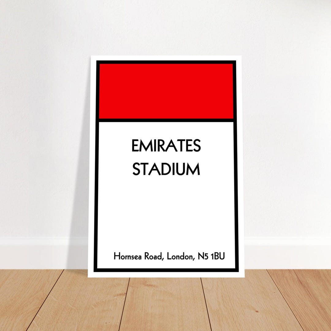 Emirates Stadium Art Print: Arsenal Football Fan Gift - Etsy
