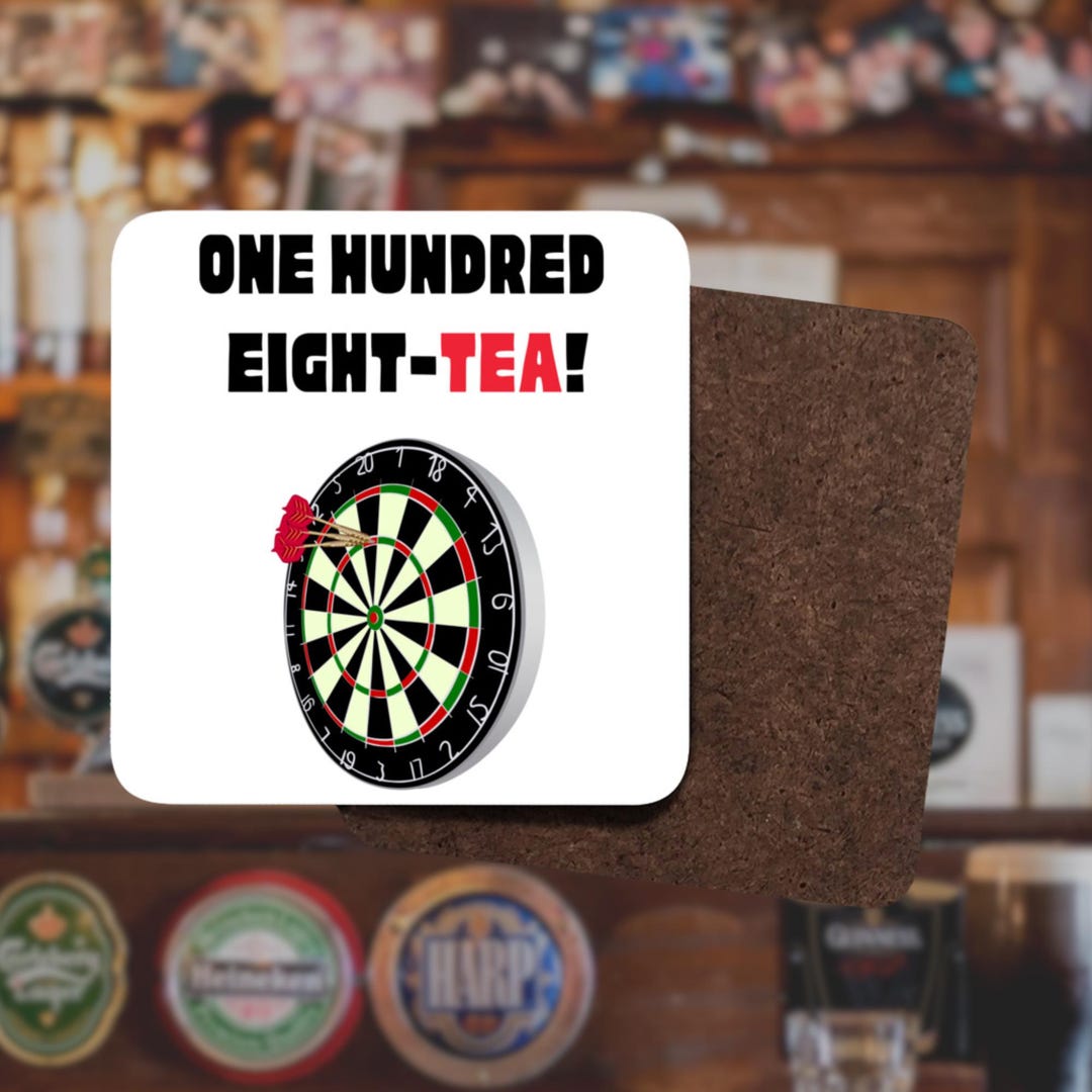 One Hundred & Eight-tea Funny Meme Darts Coaster 90x90cm Drink Placemat Gift Present - Etsy