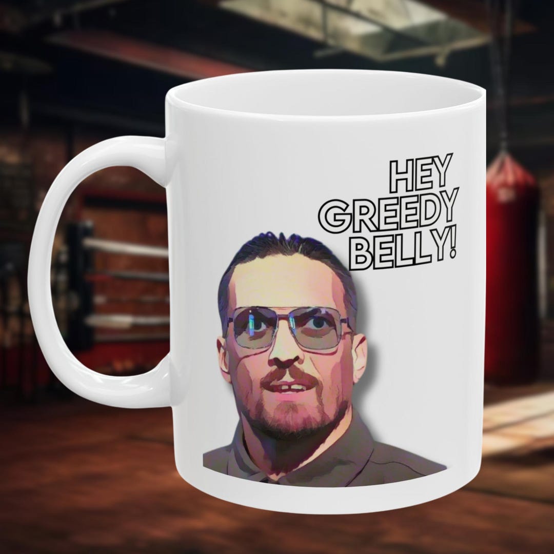 Hey Greedy Belly! | Oleksandr Usyk | Boxing Themed Mug | Coffee Mug ...