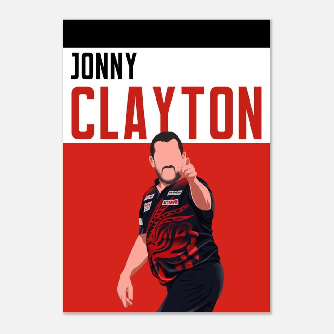 Jonny Clayton Darts Fan Poster sizes A4, A3, A2, A1, A0 - Etsy
