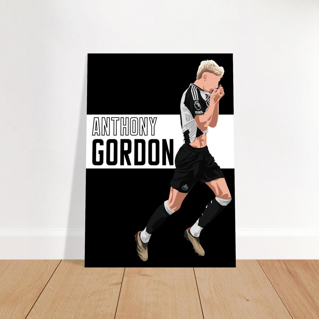 Anthony Gordon | Newcastle United | Football Fan Poster (sizes A4, A3 ...