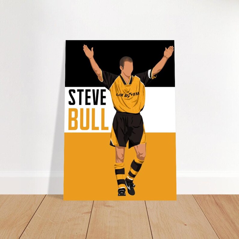 Steve Bull | Wolves | Football Fan Poster (sizes A4, A3, A2, A1, A0) - Etsy