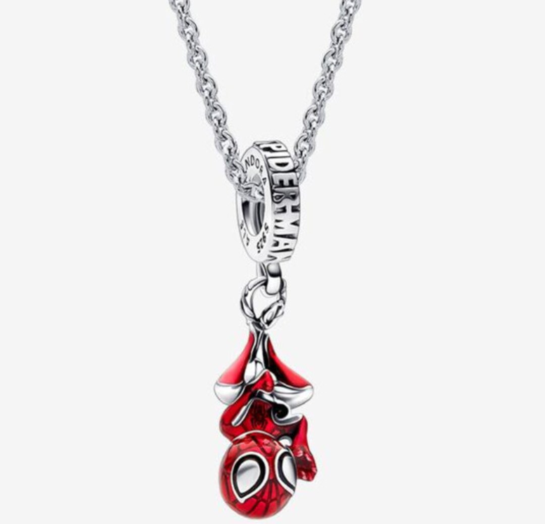Pandora Hanging Spider-man Sterling Silver Charm Necklace-60cm - Etsy