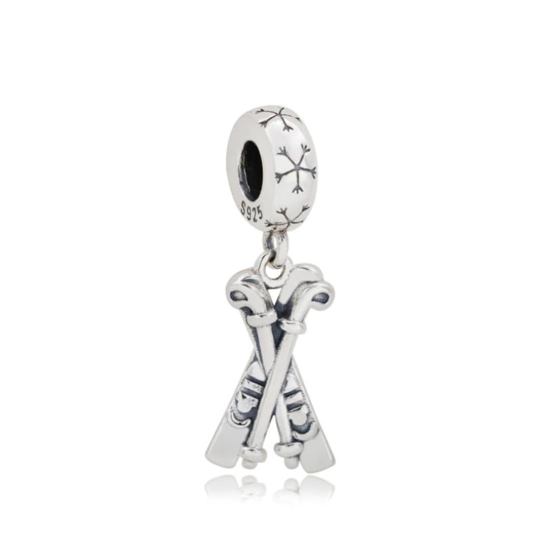 Pandora Charm Snow Skis Dangle Suede Pouch - Etsy
